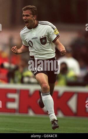 SOCCER - Euro 96 Final - Germany v Czech Republic. Jurgen Klinsmann ...