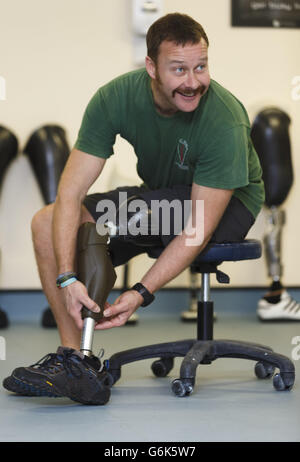 Sergeant Craig Gadd of 23 Engineer Regiment, uses his new Genium ...