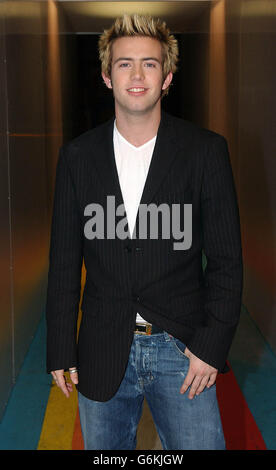 Derek Moran from Irish boy band D-Side at the MTV Studios in Camden, North London. The boys are ...