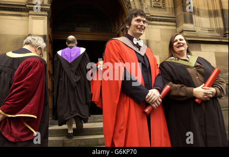 Ian Rankin and Miranda Harvey (Rankin's wife) with the winner of there ...