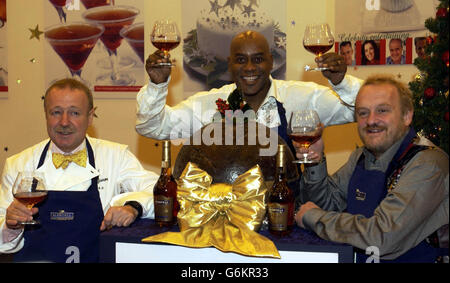 Celebrity chefs (left-right) Anton Edelmann, Ainsley Harriott and ...