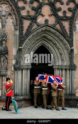 (WO2) Ian Fisher funeral Stock Photo - Alamy