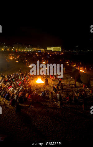 San Juan festival, that is celebrates every 23th June, in summer ...