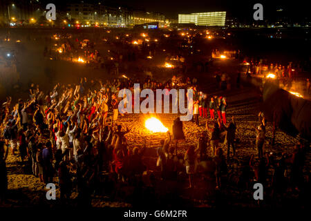 San Juan festival, that is celebrates every 23th June, in summer ...