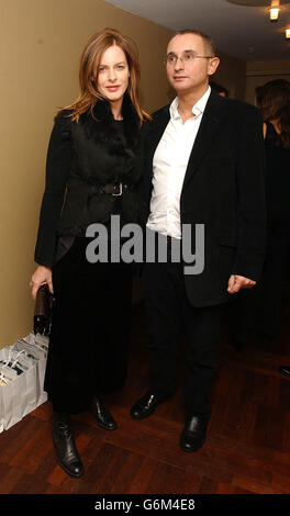 Trinny Woodall with her husband Johnny Elichaoff and her goddaughter ...