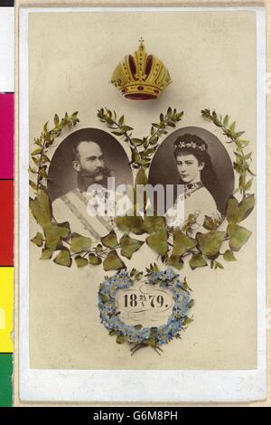 This portrait of Kaiser Franz Joseph and Kaiserin Elisabeth (Sisi ...