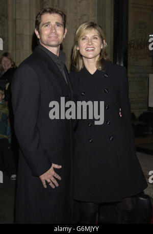 Anthea Turner and husband Grant Bovey arriving for the wedding ...