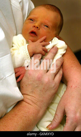 Ward Sister Mary Carlin with a baby who was discovered by a teenager ...
