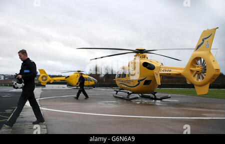 EC135 helicopters grounded Stock Photo: 107416134 - Alamy