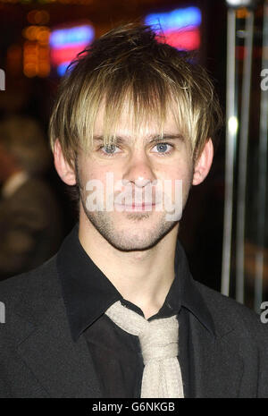 Star of the film Dominic Monaghan arrives with a cardboard cut-out of ...
