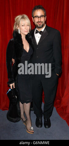 David Baddiel and his partner Morwenna Banks with their children Ezra ...