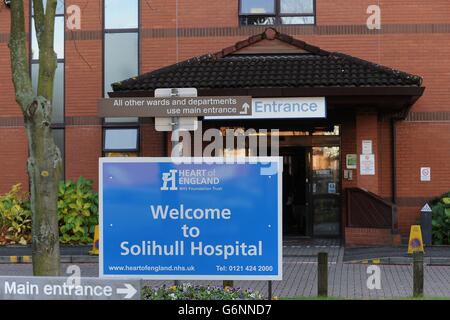 Inquiry at Solihull Hospital. General view of Solihull Hospital, West ...
