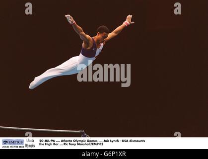 20-JUL-96. Atlanta Olympic Games. Shane de Freitas, BAR dismounts the ...