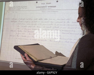 First World War diaries go online Stock Photo - Alamy