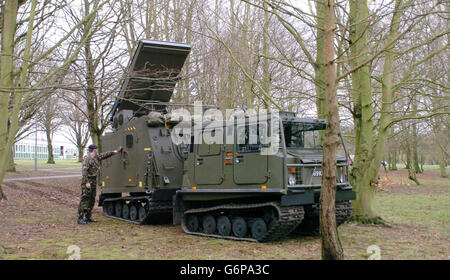 MAMBA, Mobile Artillery Monitoring radar unit. This Army event at ...