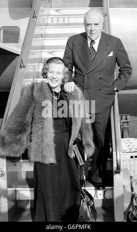 Sir Thomas and Lady Beecham Stock Photo - Alamy