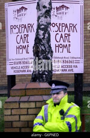 Rosepark Nursing Home fire Stock Photo - Alamy