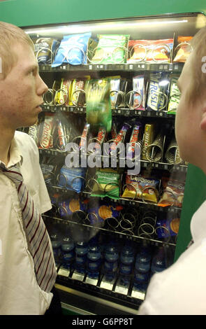 Healthy food vending machine from Byte with ordering screen visible ...