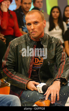 Actor Luke Goss during his appearance on MTV's TRL UK show, at the MTV ...