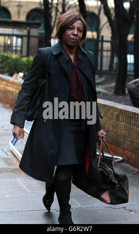 Constance Briscoe arriving at Southwark Crown Court, London at the ...