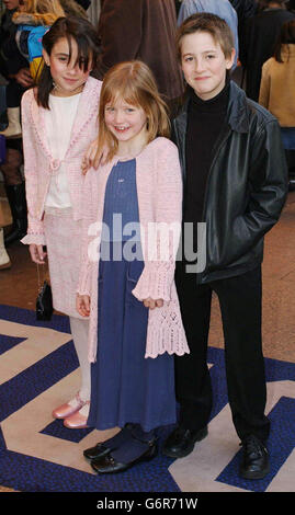 Stars of the film at the world charity premiere of Thomas and the Magic ...