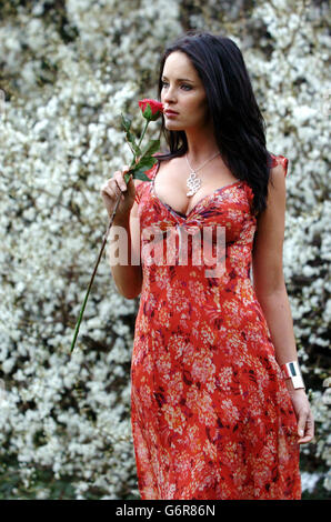 Irish model, Andrea Roche, posing in a dress from the Blackrock, Co ...