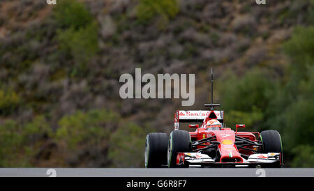 the Ferrari of Kimi Raikkonen during the Formula 1 tests at the ...