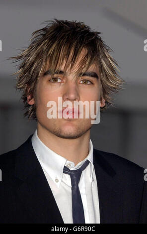 Charlie from Busted at the Brit Awards Nominations Launch 2004, The ...