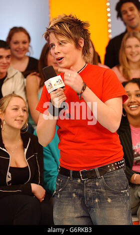 Alex Parks on MTV TRL. Singer Alex Parks during her guest appearance on ...