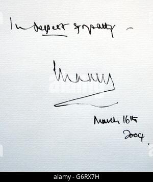 Prince Charles signature Stock Photo - Alamy