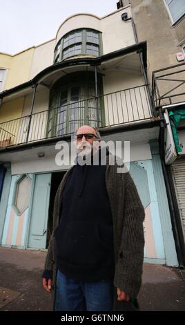 Chris Paraskeva, outside his house which was badly damaged when a ...