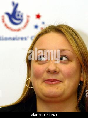 Lisa Dougan from Torphichen, West Lothian, celebrates with her parents ...