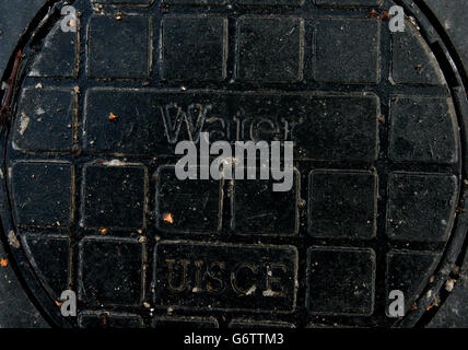 Newly installed water meter Stock Photo - Alamy