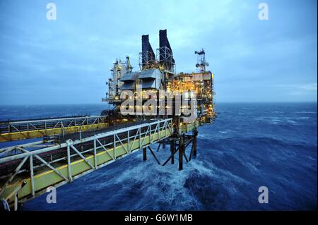 A view of part of the BP Etap platform (Eastern Trough Area Project) in ...