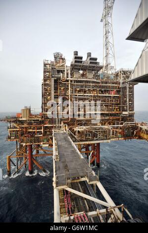 A view of part of the BP Etap platform (Eastern Trough Area Project) in ...