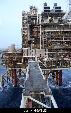 A view of part of the BP Etap platform (Eastern Trough Area Project) in ...