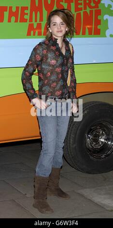 Emma Watson at the premiere of Scooby Doo 2, Islington, London. Doug ...