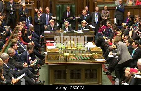 General view during the Prime Minister's general policy statement at the National Assembly in ...