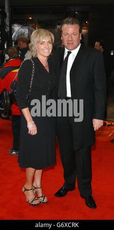 British actor Ray Winstone and his wife Elaine arrive for the UK Gala ...
