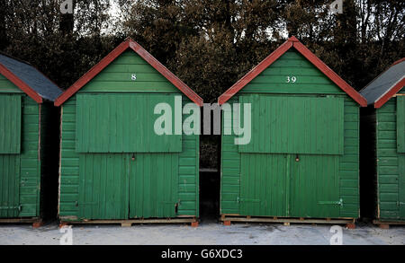 Beach Huts at Avon beach Mudeford, Christchurch, Dorset Stock Photo - Alamy