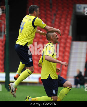 Birmingham City's Federico Macheda (right) on the move Stock Photo - Alamy