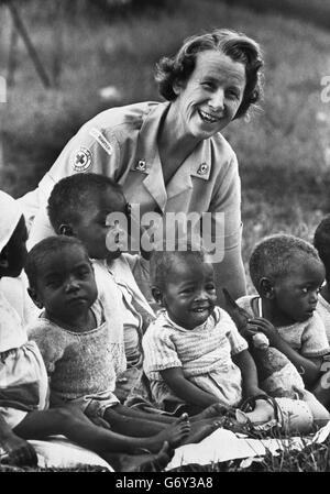 Charity - British Red Cross - Nurse Susan Quinn - Rhodesia Stock Photo ...