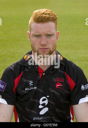 Leicestershire's James Sykes during the media day at Grace Road ...