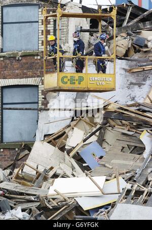 Glasgow factory explosion Stock Photo - Alamy