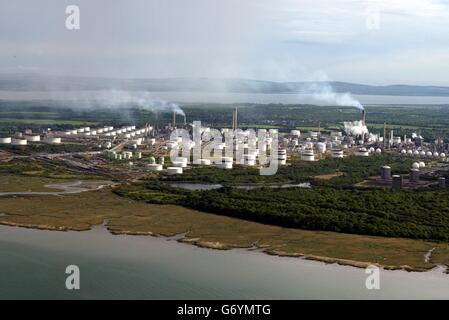 Fawley oil refinery aerial view Stock Photo: 24365813 - Alamy