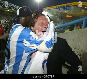 Huddersfield Town manager Peter Jackson shouts at this players during ...