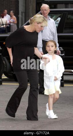 Louise Adams and her daughter Liberty arrive for the UK Charity ...
