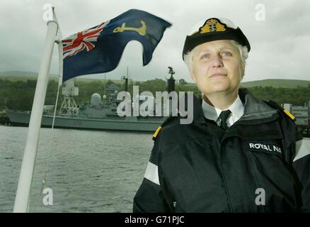 Commodore Carolyn Stait, who is the first woman to hold a senior ...