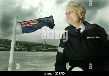 Commodore Carolyn Stait, who is the first woman to hold a senior ...