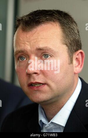 SDLP European candidate, Martin Morgan, at the Belfast count. He ...
